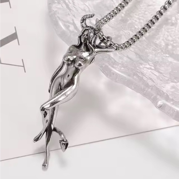 Jewelry | Sexy Devil Demon Succubus Anime Woman Chain Pendant Necklace ...